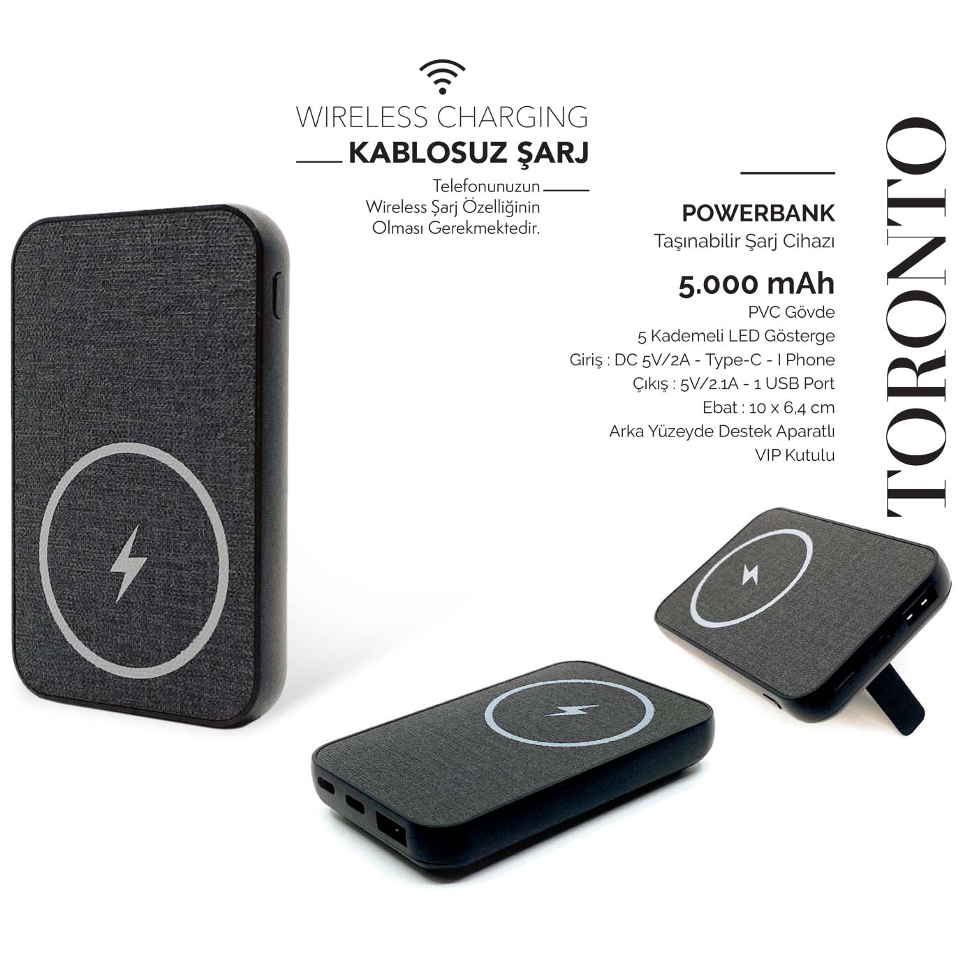 Toronto-Powerbank | Ares Promosyon